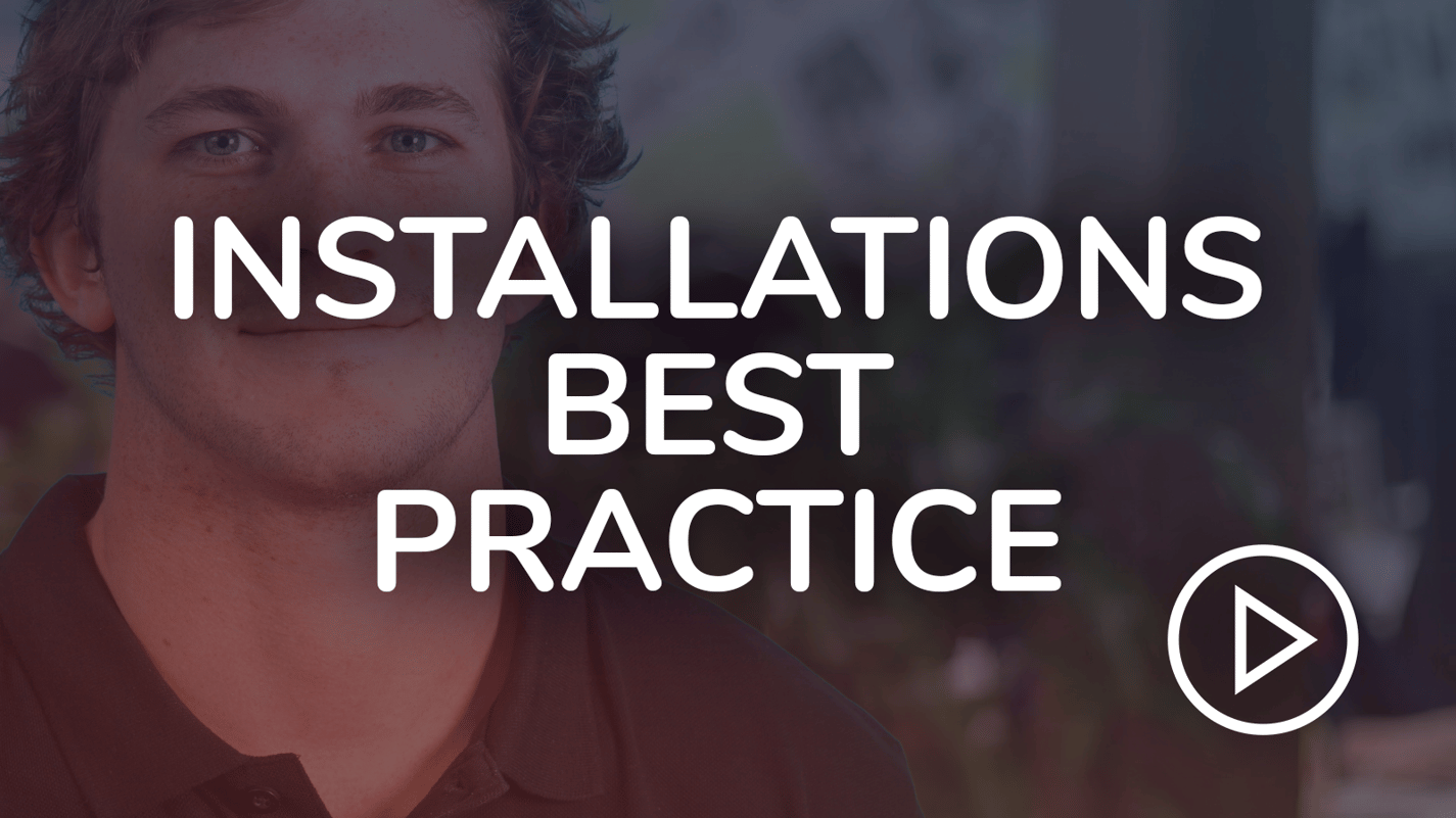Partner training: Installation best practices
